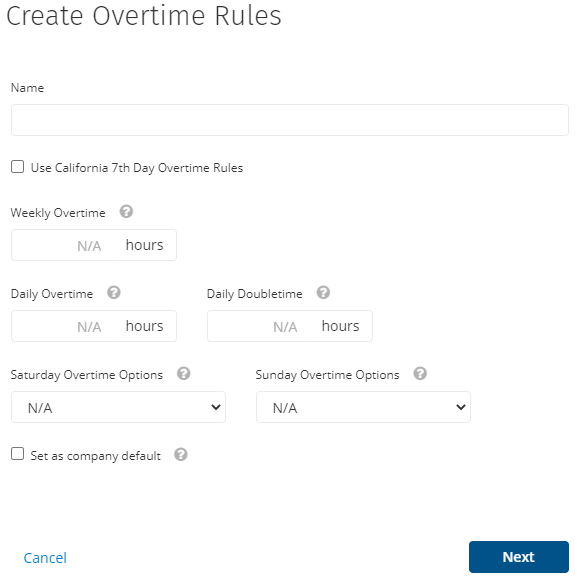 How To Setup Overtime Rules
